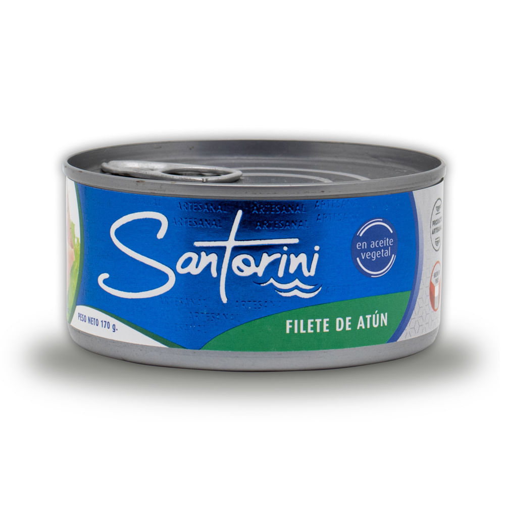 SANTORINI FILETE DE ATUN EN ACEITE VEGETAL 170GR