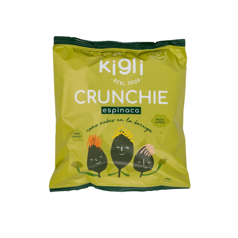 KIGLI CRUNCHIE DE ESPINACA 40GR
