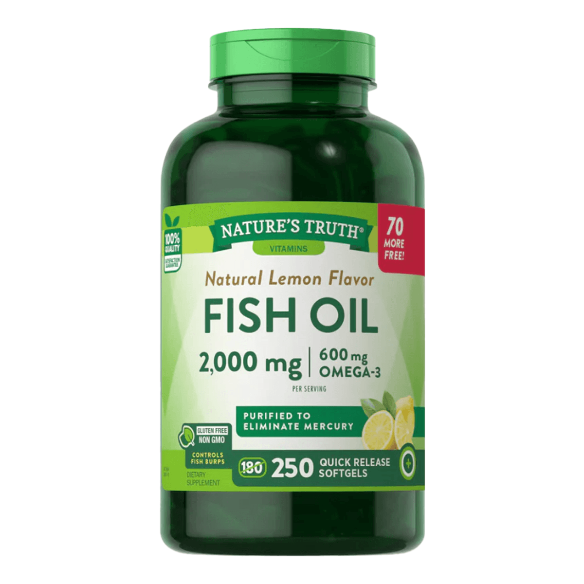 NATURES TRUTH FISH OIL 2000MG (OMEGA 3) 250 CAPS