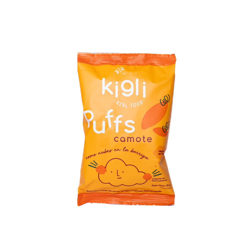PUFFS DE LENTEJAS CON CAMOTE KIGLI 15GR