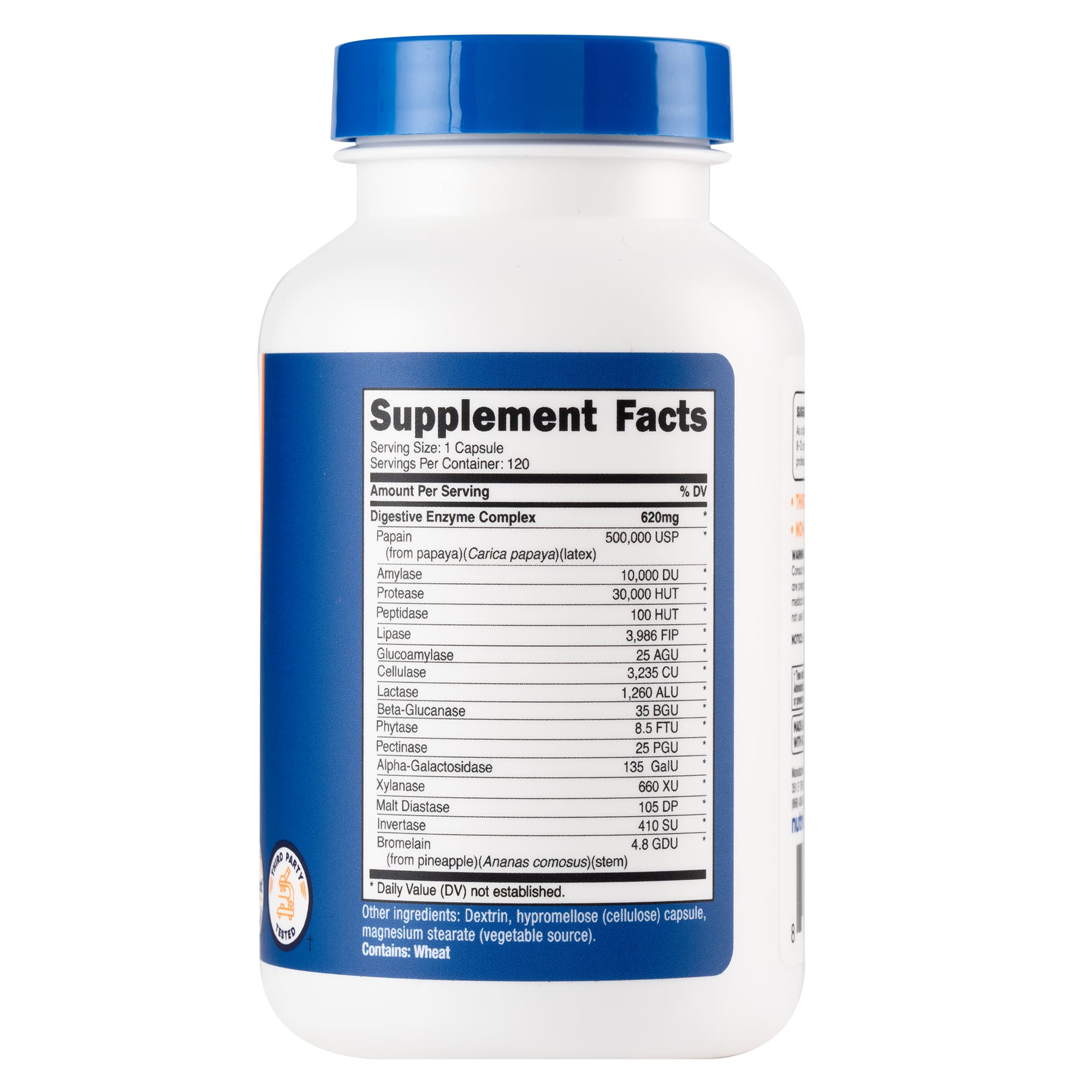 ENZYMES DIGESTIVAS NUTRICOST X620MG X120CAPS