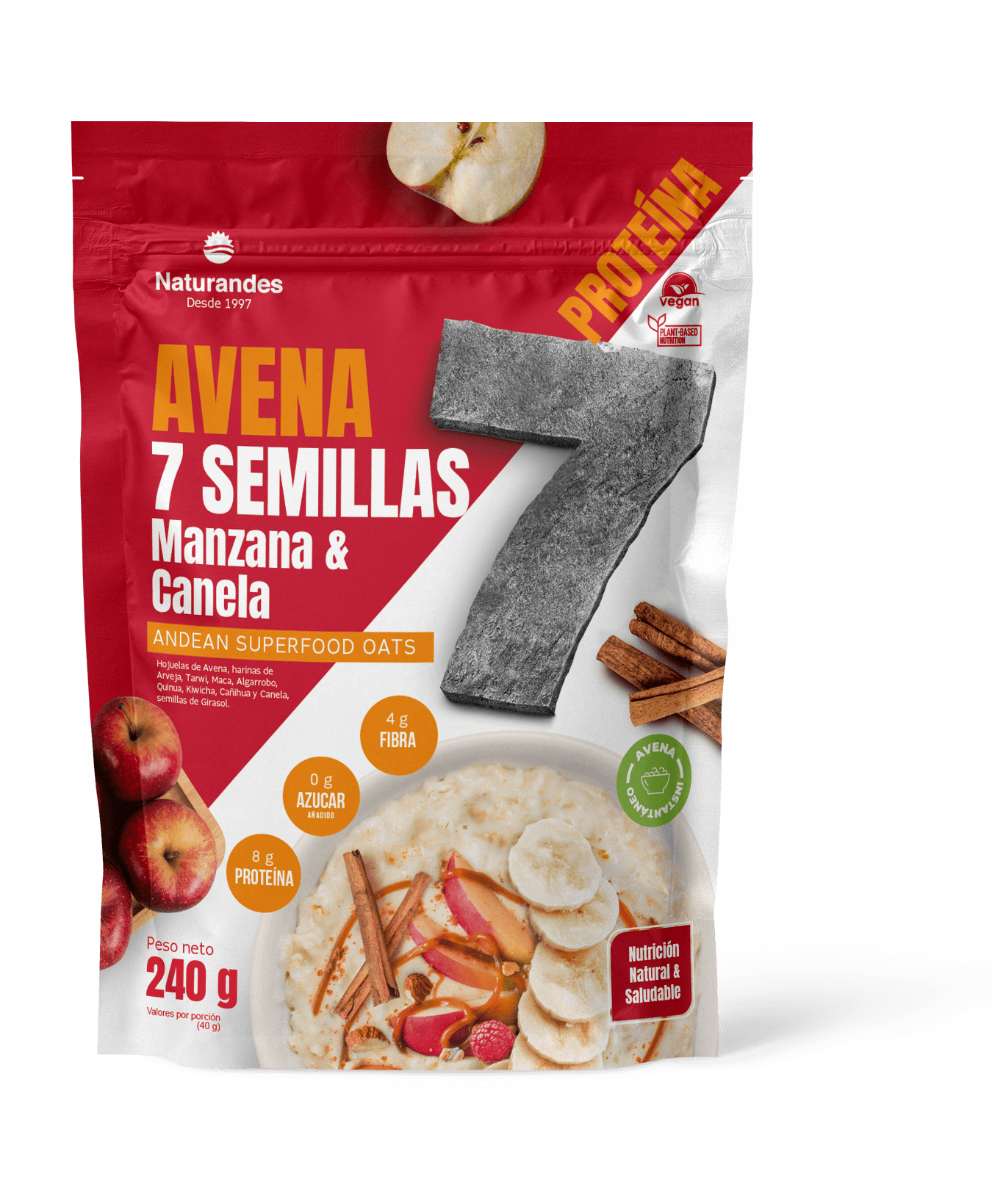 AVENA 7 SEMILLAS PROTEINA NATURANDES 240GR